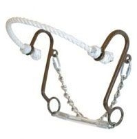 Metalab Antique Brown Short Shank S Rope Hackamore: Chicks Discount ...