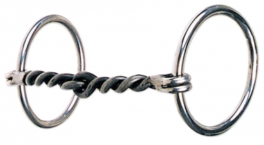 Twisted Sweet Iron Wire Ring Snaffle Bit: Chicks Discount Saddlery
