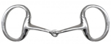 English Square Edge, Flat Ring Eggbutt Snaffle Bit - 5 Inch: Chicks Discount Saddlery