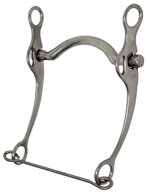 Stainless Steel Low Port Western Cub Bit: Chicks Discount Saddlery