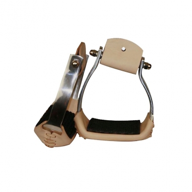 Showman Angled Aluminum Stirrups With Wide Tread: Chicks Discount Saddlery