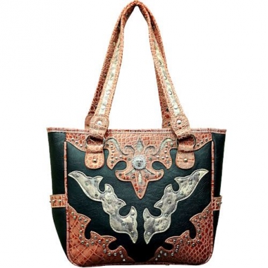 P & G Collection Western Concho Trimmed Handbag: Chicks Discount Saddlery