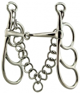 Coronet Butterfly Stainless Steel Driving Bit 3-Loop: Chicks Discount Saddlery