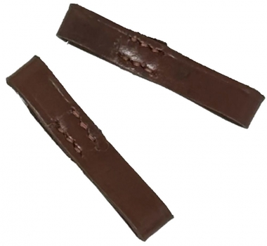 Leather Bit Keepers - Brown: Chicks Discount Saddlery