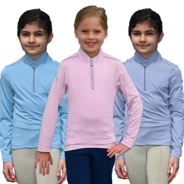 Chestnut Bay Performance Rider SkyCool UPF 50+ Youth Long Sleeve Shirt ...