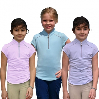 Chestnut Bay Performance Rider SkyCool UPF 50+ Youth Short Sleeve Shirt ...