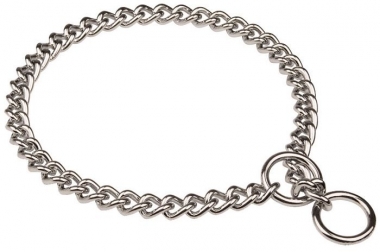 Chrome Dog Choke Chain: Chicks Discount Saddlery