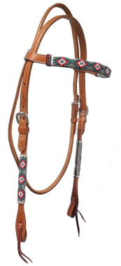 The Epic Animal - Beaded Leather Headstall - Diamond Pattern: Chicks ...