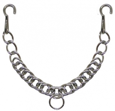 Showman Stainless Steel English Curb Chain With Hooks: Chicks Discount ...