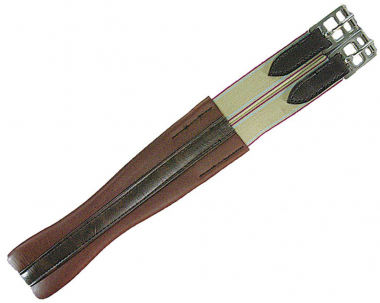 Intrepid Best Classic Leather Contour Shaped Girth With Elastic Ends ...