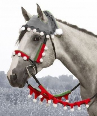 Holiday Elf Halter/Bridle And Rein Covers Set: Chicks Discount Saddlery