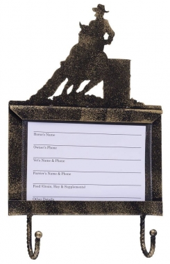 Tough-1 Horse Motif Hammered Finish Deluxe Stall Card Holder: Chicks ...