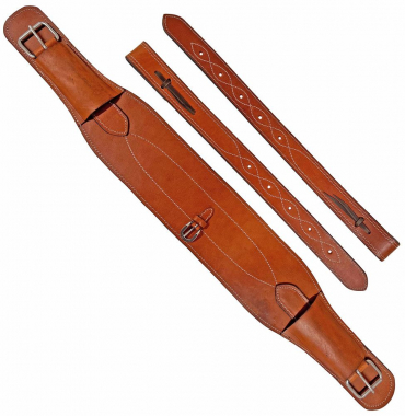 Rugged Ride Complete 5 inch Leather Roping Back Cinch Set: Chicks ...