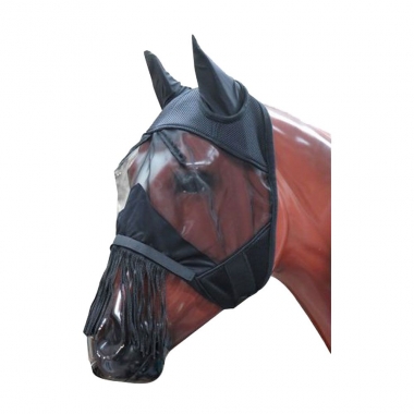 Showman Mesh Fly Mask With Lycra Ears And Removable Fringe Nose: Chicks ...