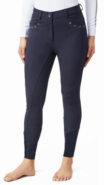 Silicone Full Seat Breeches With Rhinestone Detailing - Women's: Chicks ...