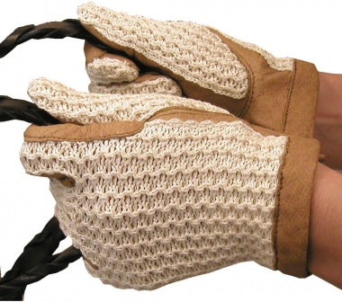 Crochet Back Leather Riding Gloves - Pair: Chicks Discount Saddlery