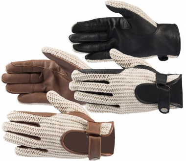 Horze Crochet Riding Gloves: Chicks Discount Saddlery