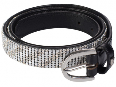 Horze Crystal Bling Leather Belt: Chicks Discount Saddlery