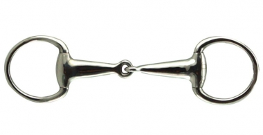 Coronet Medium Weight Stainless Steel Hollow Mouth Round Ring Snaffle Bit: Chicks Discount Saddlery