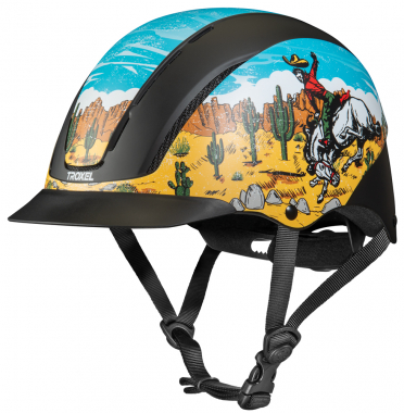 Troxel Spirit Riding Helmet - Bucking Bronc: Chicks Discount Saddlery