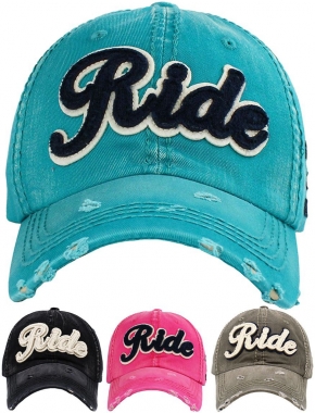 Ride Washed Vintage Ball Cap: Chicks Discount Saddlery