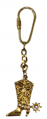 Gold Cowboy Boot Keychain: Chicks Discount Saddlery