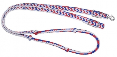 Red, White And Blue Contest Reins: Chicks Discount Saddlery