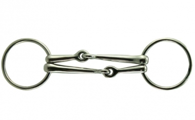 Coronet Loose Ring Double Stainless Steel Snaffle Bit: Chicks Discount Saddlery