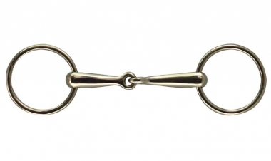 Coronet Nickle Silver Solid Mouth Loose Ring Snaffle Bit: Chicks Discount Saddlery