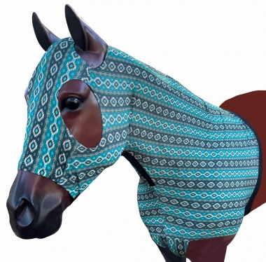 Rugged Ride Lycra Mane Tamer With Zipper Closure - Green Print: Chicks ...