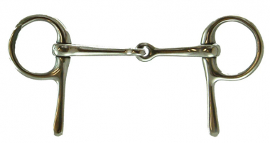 Mini Half Cheek Malleable Iron Driving Snaffle Bit - 5 Inch Mouth ...