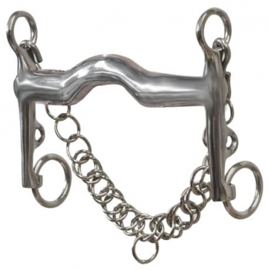 Stainless Steel Thick Low Port Weymouth Bit: Chicks Discount Saddlery