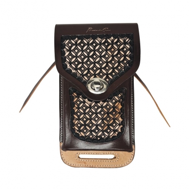 Leather Cell Phone Case - Chocolate Confection: Chicks Discount Saddlery