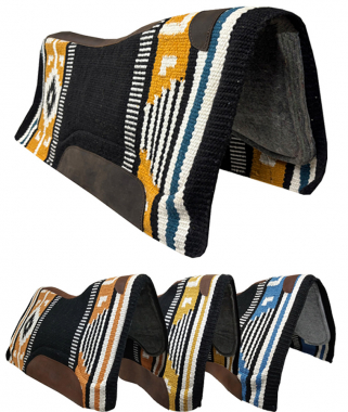 Rugged Ride Performance Gel 33 x 34 Wool Blend Contoured Felt Saddle ...