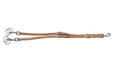 Adjustable Leather Training Fork with Rings: Chicks Discount Saddlery