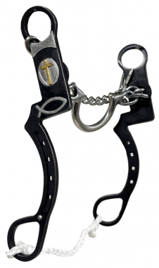 Trinity Horse Shoe Ported Chain Bit: Chicks Discount Saddlery