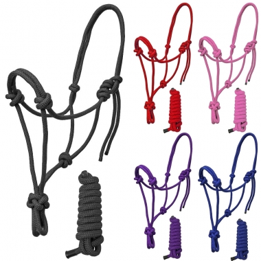 Rugged Ride Mini/Pony Rope Halter with Lead: Chicks Discount Saddlery
