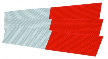 High Visibility Red and White Reflective Tape Strips - 3 Pack: Chicks ...