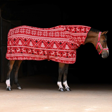 Horze Santa Christmas High Neck Fleece Cooler: Chicks Discount Saddlery