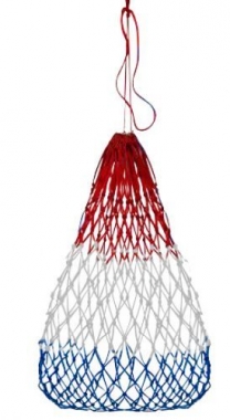 Showman Red, White & Blue Slow Feed Hay Net: Chicks Discount Saddlery