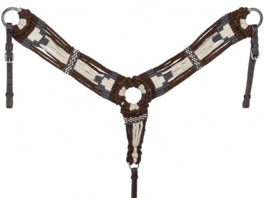 Tough-1 Wool String Breast Collar - Brown/Grey/Cream: Chicks Discount ...