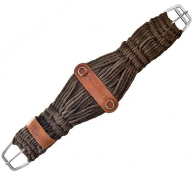 Showman Brown Cotton Blend Double Weave String Roper Girth: Chicks Discount Saddlery