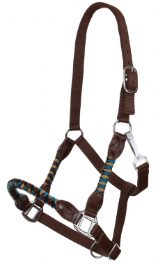 Showman Desert Dawn Mohair Wool Nose and Cheek Halter: Chicks Discount Saddlery