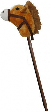 Adjustable Plush Stick Horse with Sound: Chicks Discount Saddlery