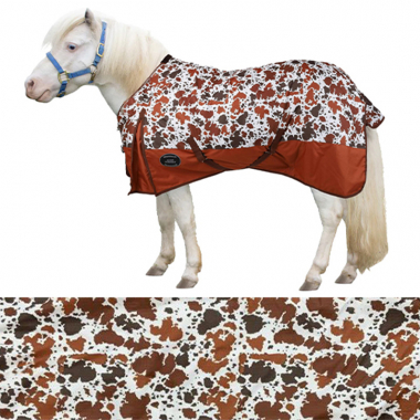 Showman 1200 Denier Perfect Fit Cow Print Turnout Blanket With 300 Gr ...