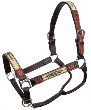 Showman Sacred Sierra Leather Halter: Chicks Discount Saddlery