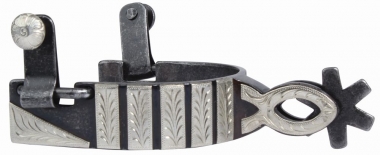 Professional's Choice Antique 6 Point Rowel Spur With Silver Accents ...