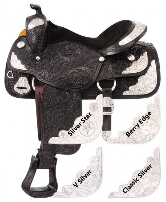 Western Pleasure Saddle With Silver