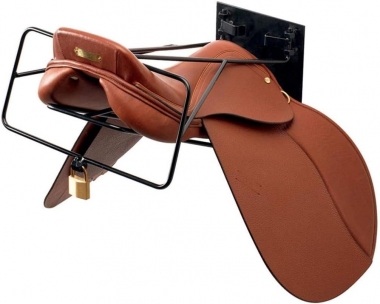 Lockable English Stable Saddle Rack: Chicks Discount Saddlery