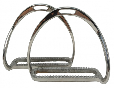 Stainless Steel Curved Safety Stirrups - 4 Inch: Chicks Discount Saddlery
